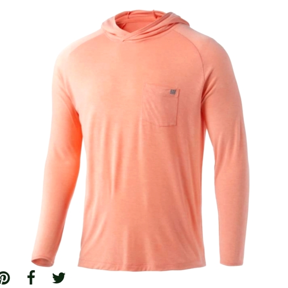 Huk | Shirts | Mens Huk Waypoint Hoodie In Desert Flower | Poshmark